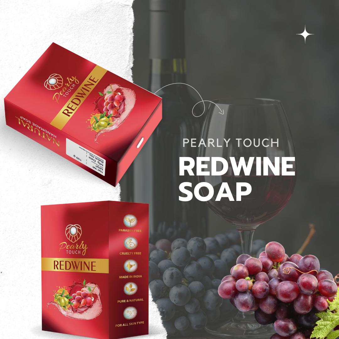 Natural Red Wine Soap – Pearly Touch